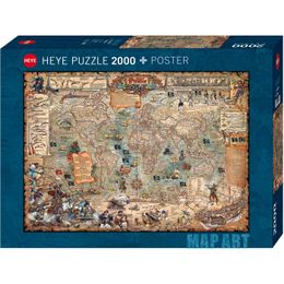 Heye Puzzle Pirate World, 2000 Puzzleteile, Made in Europe, bunt