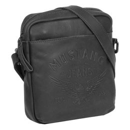 Mustang Umhängetasche Valencia shoulderbag topzip, mit Reißverschluss-Rückfach, schwarz