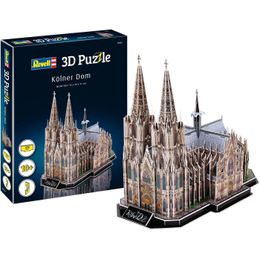 Revell® 3D-Puzzle Kölner Dom, 179 Puzzleteile, braun|bunt