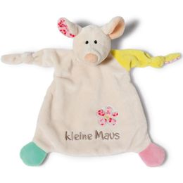 Nici Schmusetuch My First Nici Kollektion, Maus Mincy, kleine Maus, mit aufgestickten Augen, beige