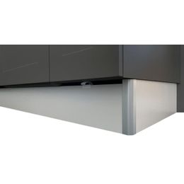 Optifit Küchenzeile Parma, ohne E-Geräte, Breite 270 cm, grau|schwarz