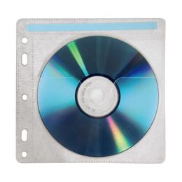 Hama CD-Hülle CD Pockets, Leerhüllen, Hülle, Schutzcase 40 Stück zum Abheften, weiß