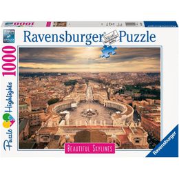 Ravensburger Puzzle Puzzle Highlights Beautiful Skylines - Rome, 1000 Puzzleteile, Made in Germany, FSC® - schützt Wald - weltweit, bunt