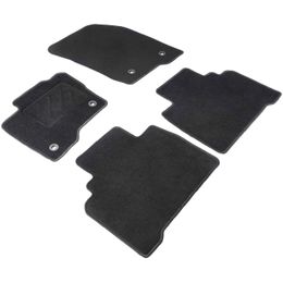 WALSER Passform-Fußmatten Standard (4 St), für Ford Galaxy III 01/2015-Heute, S-MAX 01/2015-Heute, schwarz
