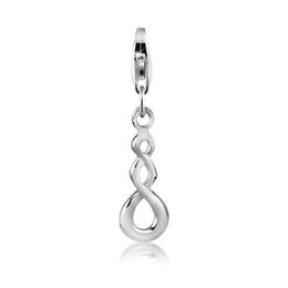 NENALINA Charm-Einhänger Maori Infinity Kraft Symbol-Charm Twist 925 Silber, silberfarben