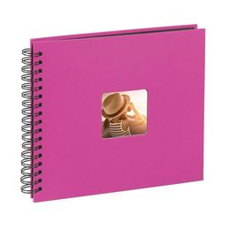 Hama Fotoalbum Fine Art, 28 x 24 cm, 50 Seiten, Photoalbum Foto Pink, rosa