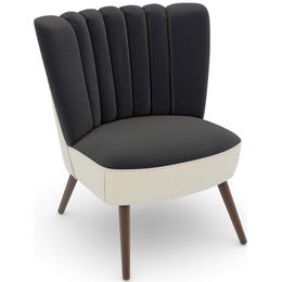 Max Winzer® Sessel build-a-chair Aspen, im Retrolook, zum Selbstgestalten, beige