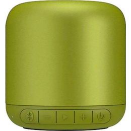 Hama Bluetooth® Lautsprecher "Drum 2.0" (3,5 W Robustes Aluminiumgehäuse) Bluetooth-Lautsprecher (A2DP Bluetooth, AVRCP Bluetooth, HFP, Integrierte Freisprecheinrichtung), grün