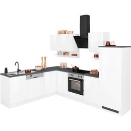 Kochstation Küche KS-Virginia, Stellbreite 220/280 cm, wahlweise mit E-Geräten, weiß