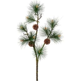Winterliche Kunstpflanze Weihnachtsdeko Bergkiefer, Creativ green, Höhe 98 cm, Zweig mit Zapfen, grün