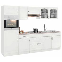 Wiho-Küchen wiho Küchen Küchenzeile Linz, ohne E-Geräte, Breite 270 cm, beige|weiß