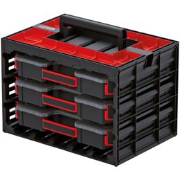 Prosperplast Organizer TAGER CASE, 41,5 x 29 x 29,5 cm, rot|schwarz