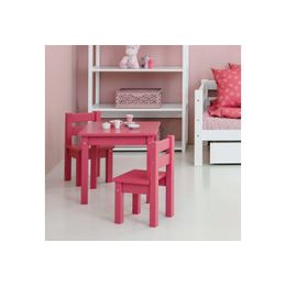 Hoppekids Kindersitzgruppe MADS Kindersitzgruppe, (Set, 2-tlg., 1 Tisch, 1 Stuhl), in vielen Farben, mit einem Stuhl, rosa