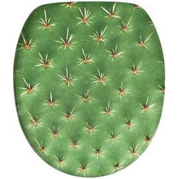 Sanilo WC-Sitz Kaktus, mit Absenkautomatik, BxL: 37,7 x 42,0 - 47,0 cm, gelb|grün