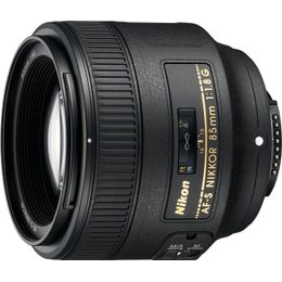 Nikon AF-S NIKKOR 85 mm 1:1.8G für D780 & D7500 passendes Objektiv, schwarz