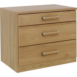 Rauch Nachtkommode Vivien, mit Front aus massiver Wildeiche, beige