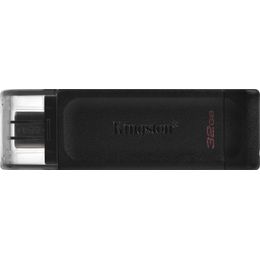 Kingston DATATRAVELER 70 32GB USB-Stick (USB 3.2), schwarz