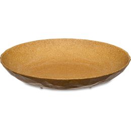 Koziol Suppenteller CLUB PLATE, (4 St), biozirkuläremKunststoff+FSCHolz,spülmaschinengeeignet,melaminfrei,22cm, beige