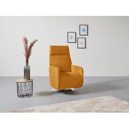 Inosign TV-Sessel Trivento, mit Relax- und Drehfunktion, auch in Cord, goldfarben