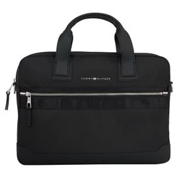Tommy Hilfiger Messenger Bag TH ELEVATED NYLON COMPUTER BAG, im praktischem Format, schwarz