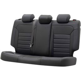 WALSER Autositzbezug Robusto, 1 Rücksitzbankbezug für Normalsitze, passgenau für Audi A1 Sportback (8XA 8XF) 09/2011-10/2018, schwarz