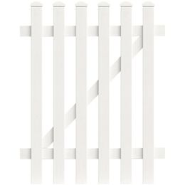 KM Zaun Zauneinzeltür Triest Z74, BxH: 96,2x150 cm, weiß