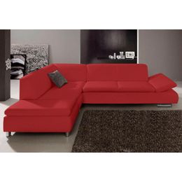 Max Winzer® Ecksofa Toulouse, mit klappbaren Armlehnen, Breite 237 cm, rot