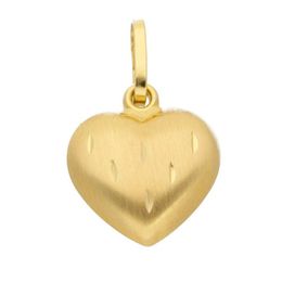 Adelia´s Adelia´s Kettenanhänger 333 Gold Anhänger Herz, Goldschmuck für Damen, goldfarben