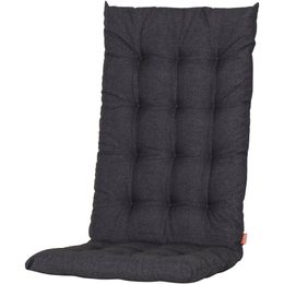 siena GARDEN Sesselauflage ATRIA, 123 cm, (passend für Hochlehner), Dessin Uni, 100% recyceltem Polyester, in verschiedenen Farben, schwarz