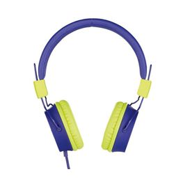 Thomson Kinderkopfhörer mit Kabel On-Ear, Lautstärkebegrenzung auf 85dB leicht On-Ear-Kopfhörer (größenverstellbar zusammenfaltbar, weiterer Kopfhöreranschluss möglich), blau