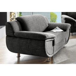 Trendmanufaktur Sessel, mit extra breiten Armlehnen, frei im Raum stellbar, grau