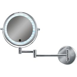 Kleine Wolke Kosmetikspiegel Lumi Mirror, 7-fach Vergrösserung, silberfarben