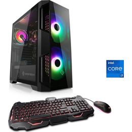 CSL Speed V7340 Gaming-PC (Intel® Core i7 12700, 32 GB RAM, 2000 GB SSD, Luftkühlung), schwarz