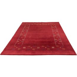 Wollteppich Gabbeh - Loribaft Softy - 240 x 170 cm - dunkelrot, morgenland, rechteckig, Höhe: 12 mm, Wohnzimmer, Einzelstück, rot