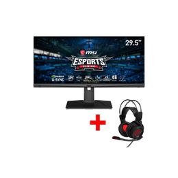 MSI Optix MAG301RF Gaming-LED-Monitor (75 cm/29,5 ", 2560 x 1080 px, WFHD, 1 ms Reaktionszeit, 200 Hz, Rapid IPS, 3 Jahre Herstellergarantie, höhenverstellbar, USB-C), schwarz