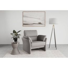 DOMO collection Sessel Pina, Passender Sessel zur Serie, mit Federkern, grau