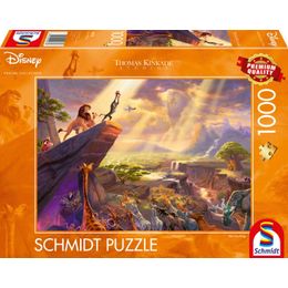 Schmidt Spiele Puzzle Disney, König der Löwen, 1000 Puzzleteile, Thomas Kinkade; Made in Europe, bunt