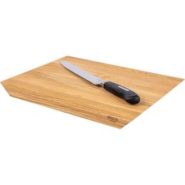 Siena Home Brotmesser TREVISO, 21 cm, inkl. Schneidebrett BRESCIA, schwarz|silberfarben