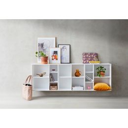 Hammel Furniture Bücherregal Mistral Kubus, Kombination aus 3 Modulen, Breite 207cm, weiß