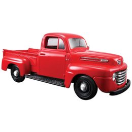 Maisto® Sammlerauto Ford F1 Pick-Up '48, Maßstab 1:24, aus Metallspritzguss, rot