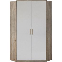 wimex Eckschrank Bergamo, braun|weiß