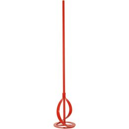 Connex Rührquirl Sechskant-Schaft - Geeignet für Wand- & Deckenfarben, L: 62 cm, Mischgut bis 20 kg - Für 13 mm Bohrfutter, rot
