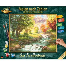 Schipper Malen nach Zahlen Meisterklasse Premium - Forellenbach, Made in Germany, bunt