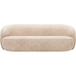 LeGer Home by Lena Gercke 3-Sitzer Effie, in einer einzigartigen runden Form, komfortables Sitzen, beige