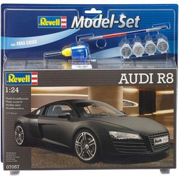 Revell® Modellbausatz Model Set, Audi R8, Maßstab 1:24, (Set), Made in Europe, schwarz