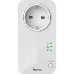Hama Powerline 600 Mbps Set "Socket" Netzwerk-Adapter zu RJ-45 (Ethernet), weiß