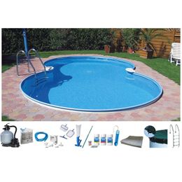 my POOL BWT Achtformpool (Set), 10-tlg., BxLxH: 460x725x150 cm, weiß