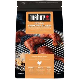 Weber Räucherspäne Smoking Blend Poultry Räucherchips-Mischung, 0,7 kg, für Geflügelfleisch, schwarz