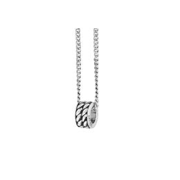 CAI CAÏ Kette mit Anhänger 925/- Sterling Silber rhodiniert Ring, grau|silberfarben