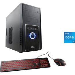 CSL Speed V25121 PC (Intel® Core i5 12400, Intel UHD Graphics 730, 16 GB RAM, 1000 GB SSD, Luftkühlung), schwarz